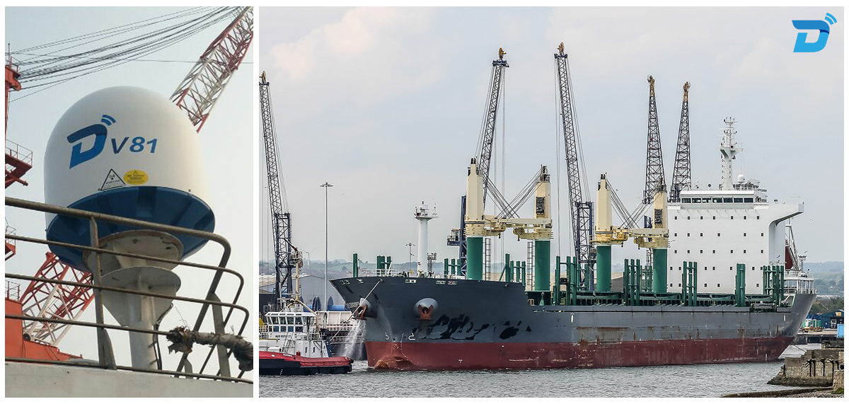 DITEL Maritime VSAT Practice Case on a bulk carrier